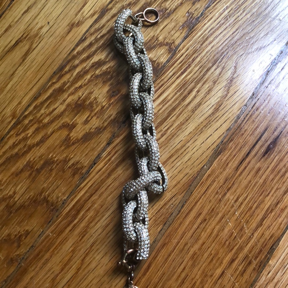 Jcrew Collection Pave Chain-Link Bracelet - Gem